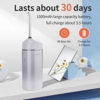 China 160ml Cordless Rechargeable Water Flosser Water Resistant With Three Modes for sale