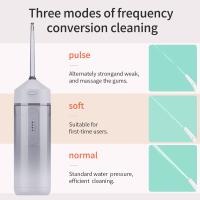 China Intelligent White Cordless Water Flosser For Travel Home Gift OEM ODM for sale