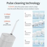 China Household Oral Irrigator Water Flosser Rechargeable With 4 Nozzles 3 Modes for sale