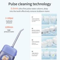 China IPX7 Waterproof Rechargeable Water Flosser For Teeth Cleaning 130ml Tank Capacity for sale