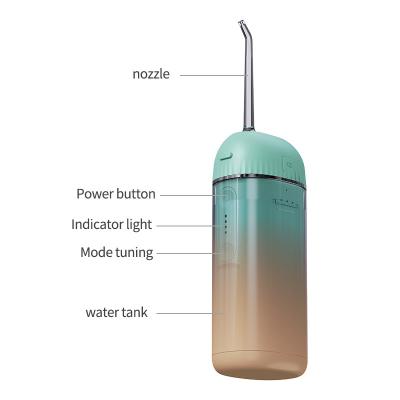 China 1250mAh Water Flosser Teeth Cleaner With 160ml Water Tank Capacity OEM for sale