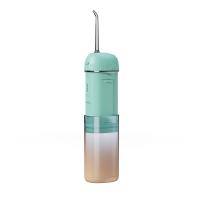 China Green Rechargeable Water Flosser Cordless Teeth Cleaner For Adult for sale