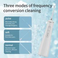 China 4 Nozzles White Handheld Water Flosser With 1500mAh Lithium Battery for sale