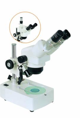 China Stereo Zoom Trinocular Microscope With 115mm Working Distance 1 : 6.3 / 1: 6.5 for sale