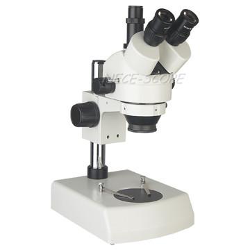 China Light Compound Stereo Zoom Microscope For LED Components Transmit Halogen Lamp for sale