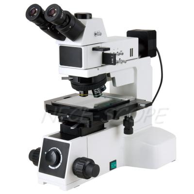 China Binocular Compound Metallurgical Optical Microscope Moving XY 105mm * 105mm for sale