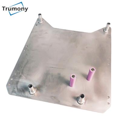 China Aluminum Heat Exchangers Water Cooling Plate For Battery Pack for sale