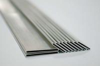 China 22 * 2.0mm Aluminum Radiator Tube Flat Shape Hot Extrusion High Brightness for sale