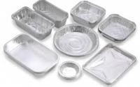 China Regular Size 0.07mm Aluminum Food Storage Containers With Suitable Hardness for sale