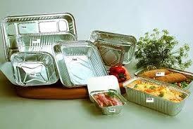 China Non - Toxic Aluminium Food Containers With Lids Hotel Disposable Lunch Box for sale