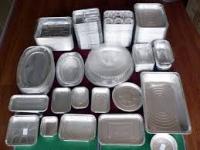 China Rectangle Kitchen Aluminium Foil Container With No Noxious Substance 32mm Height for sale