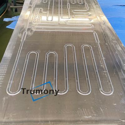 China Battery Cooling Solution Aluminum Roll Bonded Evaporator For Electric Vehicle for sale