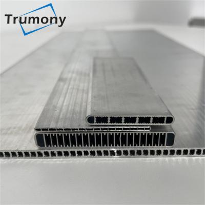 China Auto Spare Parts Oval Shape Aluminum Micro Channel Tube For Heat Exchanger for sale
