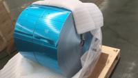 China 8011 H24 0.14mm*200mm Blue Colored Hydrophilic Finstock Coated Aluminum / Aluminium Foil for sale