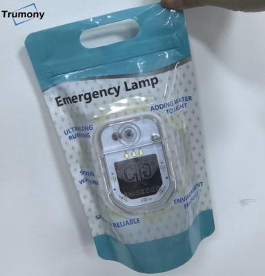 China Emergency light Foldable Salt Water Lamp  Metal Fule Cell Saltwater Battery for sale