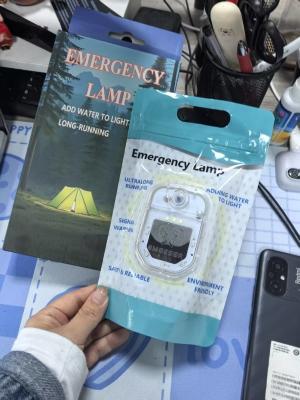 China Convenient Hand Lamp for Emergency Salt Water Lighting  Power Generation and Red Flashing Warning for sale