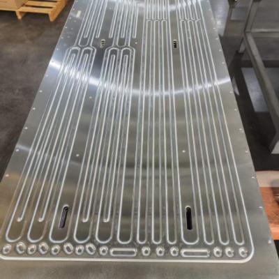 China 3003 Aluminum Liquid Cooling Plate with Precision Stamping Brazing for High Power Device Heat Dissipation for sale