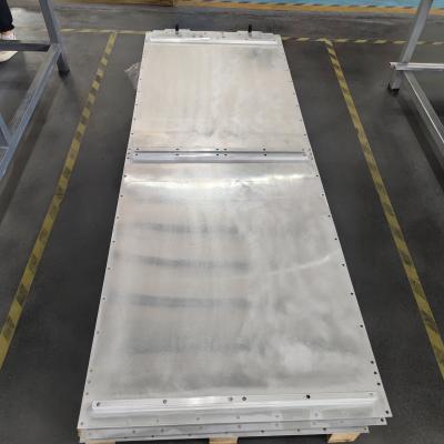 China Stamped Aluminum Liquid Cooling Plate with Continuous Brazing for Energy Storage, EV Battery & IGBT for sale