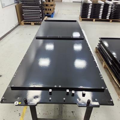 China Lightweight Aluminum Battery Pack Lower Enclosure with Integrated Cooling Plate for sale