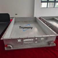 China Aluminum Battery Tray Bottom Enclosure 1060x616x120mm Friction Stir Welded 48S Bus Pack for sale