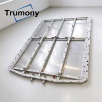 China Aluminum Battery Tray Bottom Enclosure 1400x760x160mm Extruded 104S Heavy Truck Pack for sale