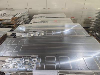 China Industrial Vacuum Brazed Aluminum Cold Plate for Power Electronics IGBT Module 300x200mm for sale