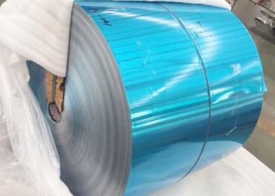 China Refrigerator Blue Color Coated Aluminum Coil Roll Standard Export Packaging for sale