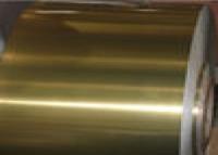 China Epoxy Golden Color Coating Industrial Aluminium Foil Coil For Air Conditioner for sale