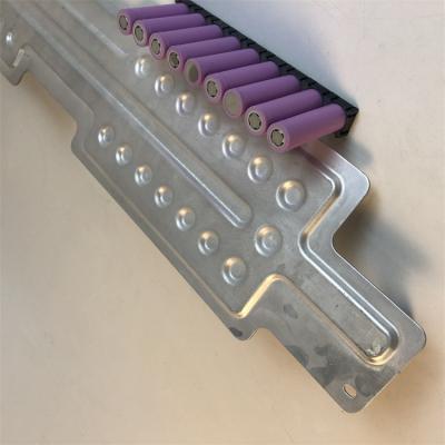 China Micro Port EV Battery Aluminum Cold Plates Extruded Silver for sale