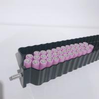 China Black Aluminum Cooling PlateSnake Shape For EV Cylindrical Cells for sale