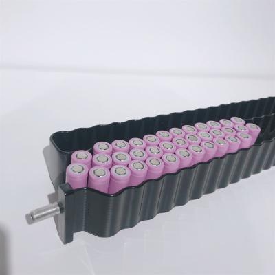 China Black Aluminum Cooling PlateSnake Shape For EV Cylindrical Cells for sale