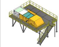 China Customizable Steel Structure Platform For Mining Projects Galvanized for sale