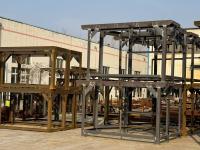 China Customized Steel Structure Platform for Supporting Electrical Cabinet On Bottom Of Wind Tower Hot Dip Galvanized for sale
