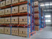 China Streamlined Warehouse Operations Double Deep Pallet Racking System With Assembly Required And Steel Shelf Tray for sale