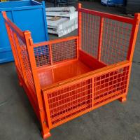China Sturdy Warehouse Storage Steel Metal Pallet Racks Orange Steel Shelf Tray for sale