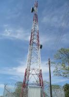 China 4G 5G Base Station Coastal Area Hot Dip Galvanized Telecommunication Angle Steel Tower for sale