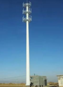 China Durable Telecommunication Monopole Tower Custom Height 10-60m  Quick Installation for sale