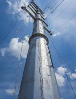 China Durable Telecommunication Monopole Tower Custom Height 10-60m  Quick Installation for sale