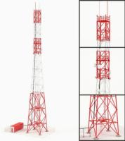 China Hot Dip Galvanized 4 Leg Steel Lattice Tower For Telecom Base Station And Microwave Antenna Mounting for sale
