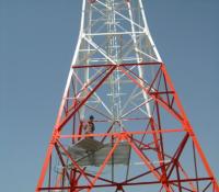 China Hot Dip Galvanized 4 Leg Steel Lattice Tower For Telecom Base Station And Microwave Antenna Mounting for sale