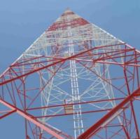 China Hot Dip Galvanized 4 Leg Steel Lattice Tower For Telecom Base Station And Microwave Antenna Mounting for sale
