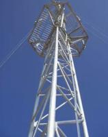 China Durable Three Tubes Angle Steel Communication Tower For Wireless Telecommunication Systems for sale