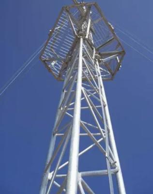 China Durable Three Tubes Angle Steel Communication Tower For Wireless Telecommunication Systems for sale