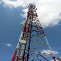 China Customizable 3 Leg Lattice Telecommunication Tower For High Altitude Signal Transmission for sale