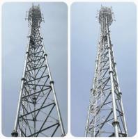 China Customizable 3 Leg Lattice Telecommunication Tower For High Altitude Signal Transmission for sale