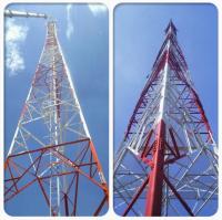 China Customizable 3 Leg Lattice Telecommunication Tower For High Altitude Signal Transmission for sale