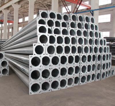 China Q255B 9M Round Tapered Galvanized Steel Street Lighting Pole for sale
