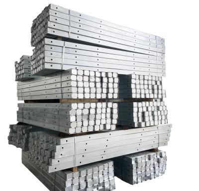 China 15KV Steel Cross Arm Rectangular Tube Galvanized Steel Cross Arm Electrical Pole for sale