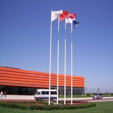 China Q235 5M - 12M Galvanized Steel Flag Pole Black Steel Flag Pole for sale