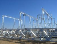 China Round Structure Pole Q420 Q460 Hot Dip Galvanized Substation Steel Pole for sale